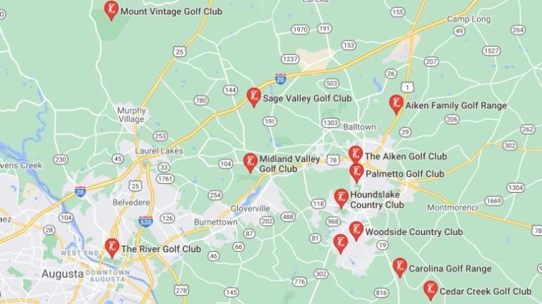 10+ Golf Courses Near Aiken SC (+ Detailed Notes on Aiken Golf Club)